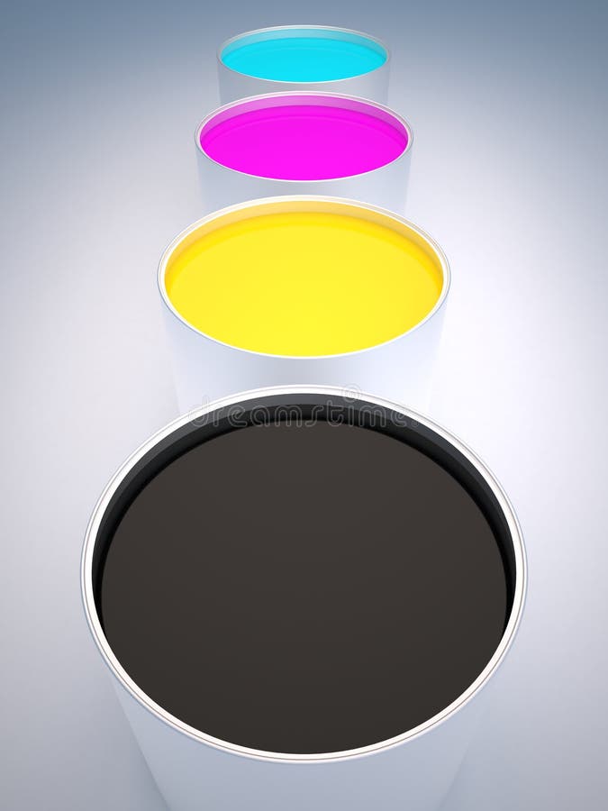 CMYK inks stock illustration. Illustration of print, black - 19947920