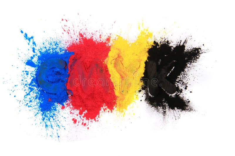 Cmyk laser powder isolated stock illustration. Illustration of press ...