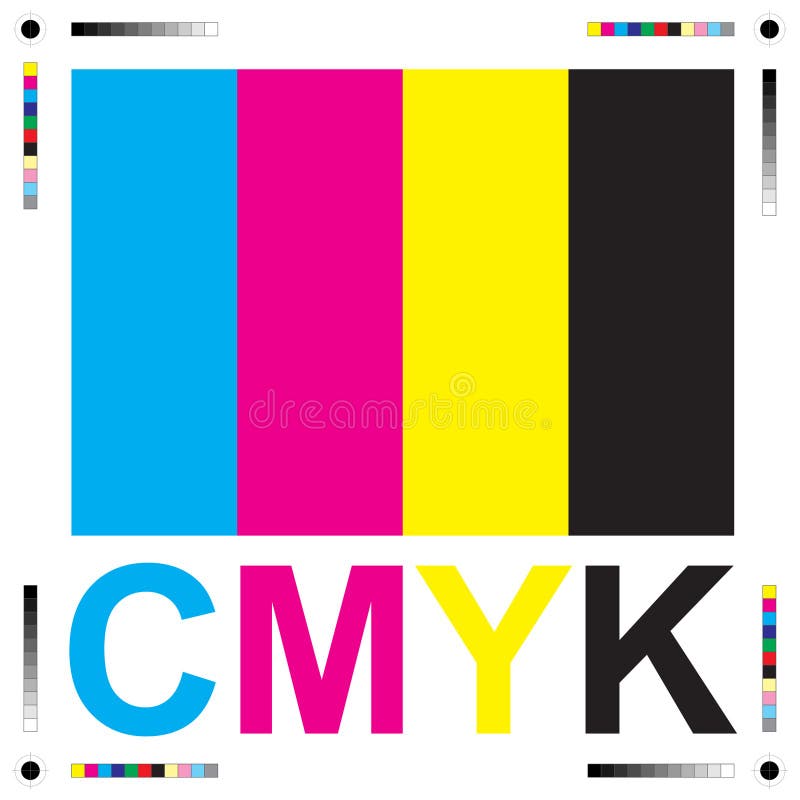 3D cmyk Letters 01 stock illustration. Illustration of design - 18019473