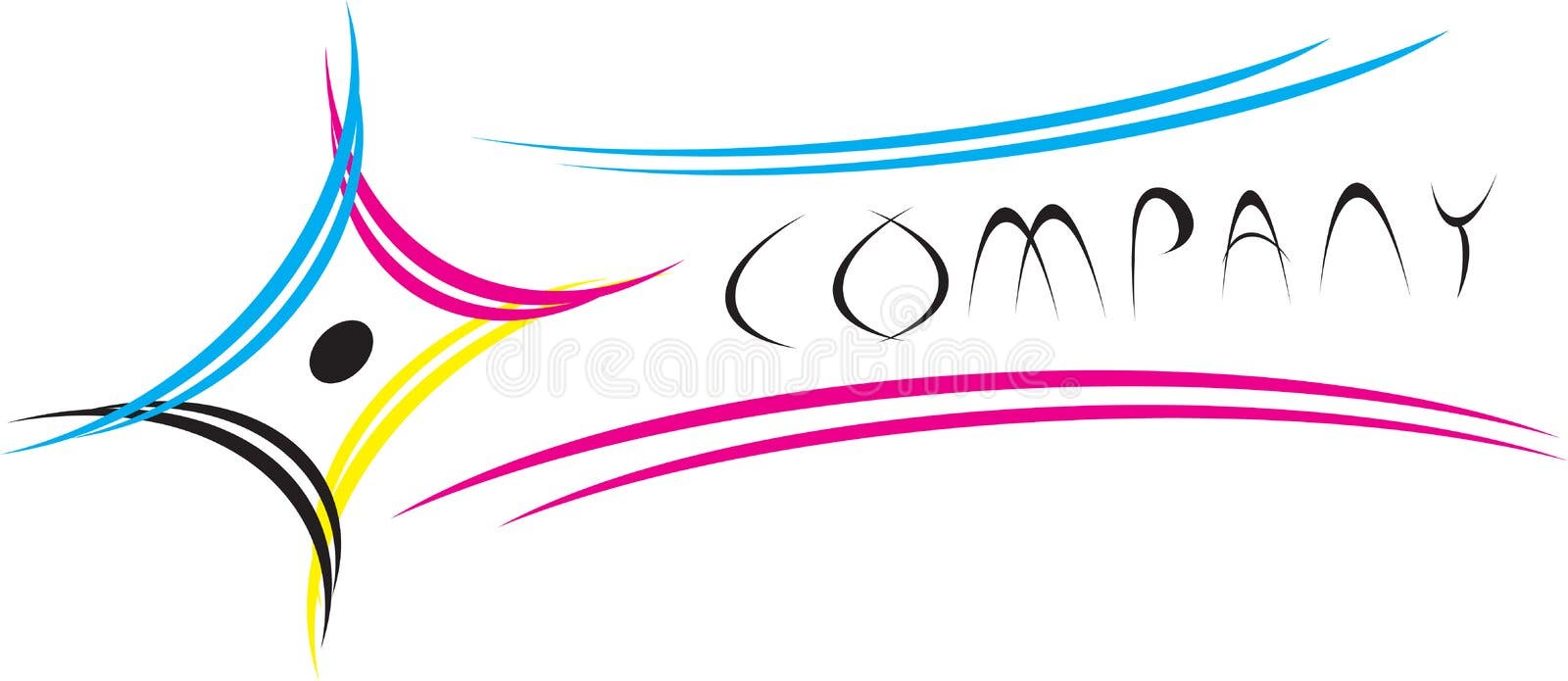 Cmyk tree logo stock vector. Illustration of blue, corporate - 19191296