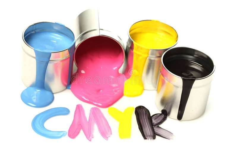 CMYK paint stock photo. Image of mess, cyan, colours - 15668874