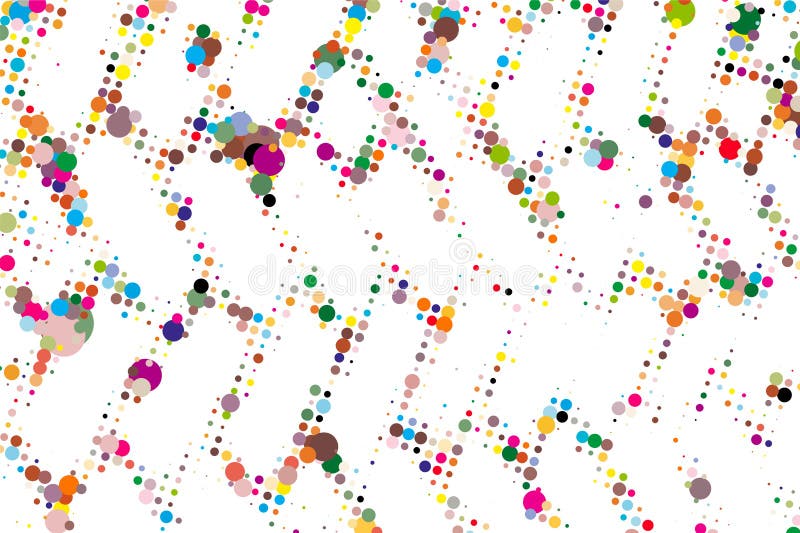 A Cmyk Pattern of Dots on a White Background, Colorfull Abstract Dots ...