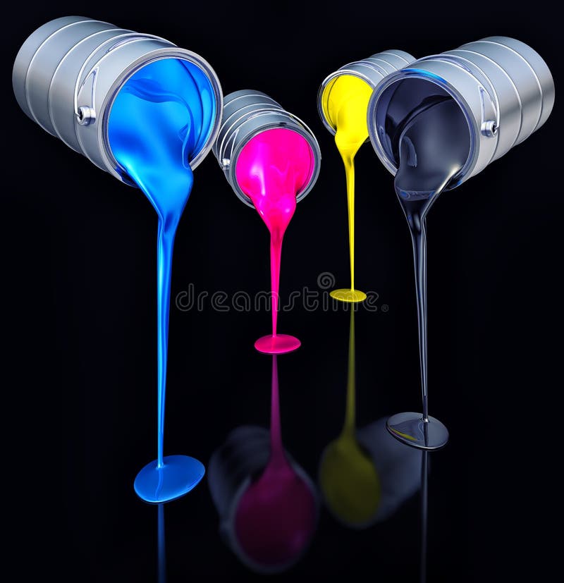 Verfpotten stock illustratie. Illustration of compensatie - 32158459