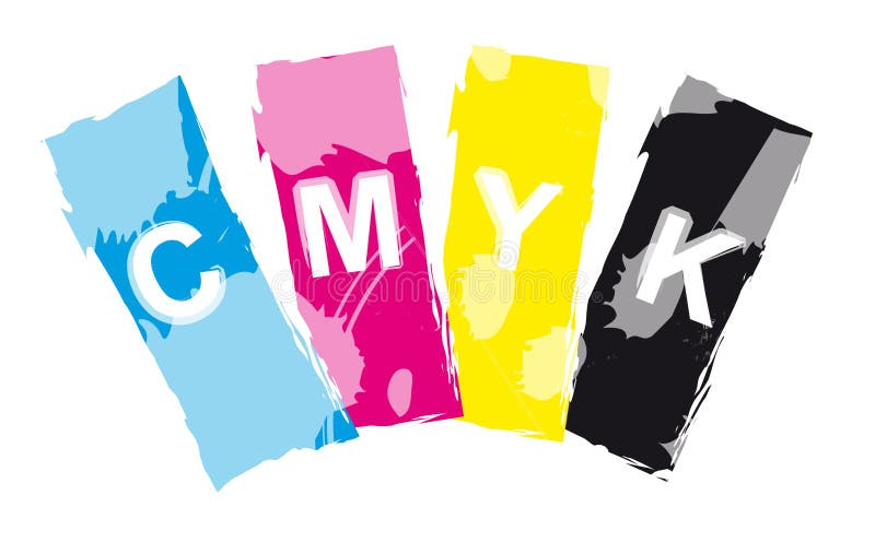 CMYK print color inks stock illustration. Illustration of cmyk - 18080922