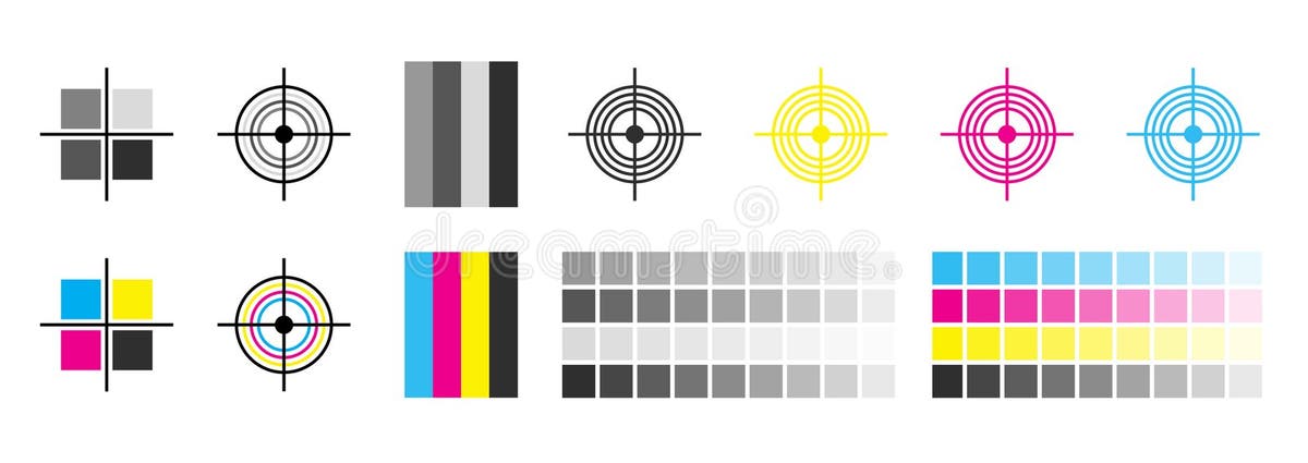 Printer Test Page Color Stock Illustrations – 222 Printer Test Page ...