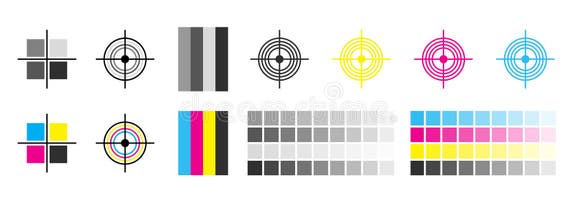 CMYK Print Test Page Vector Illustration Stock Vector - Illustration of ...