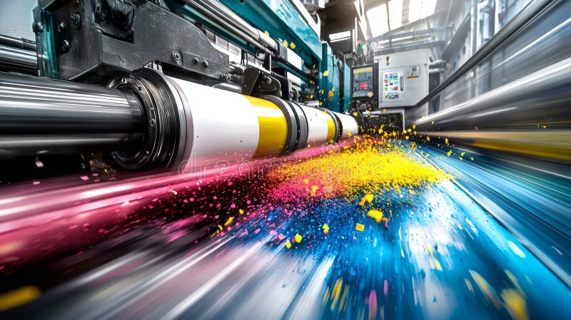 The CMYK Printing Process in Action, with an Industrial Inkjet Printer ...