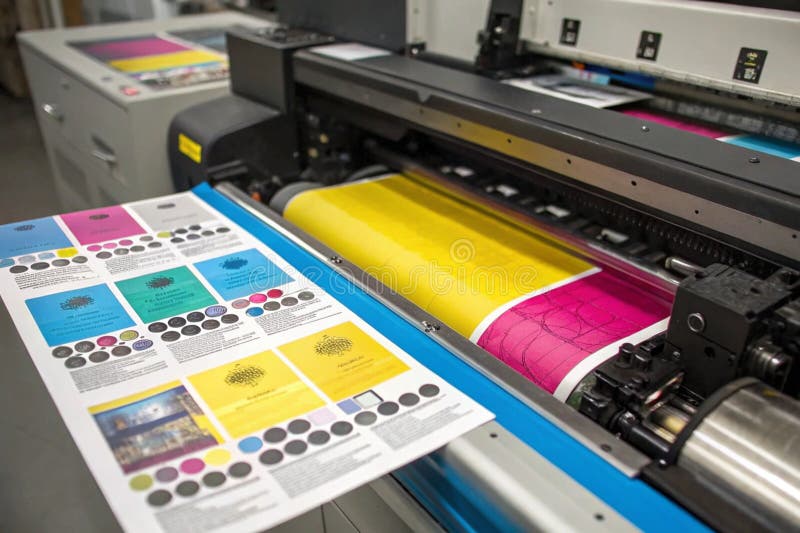 CMYK printing process stock illustration. Illustration of yellow ...