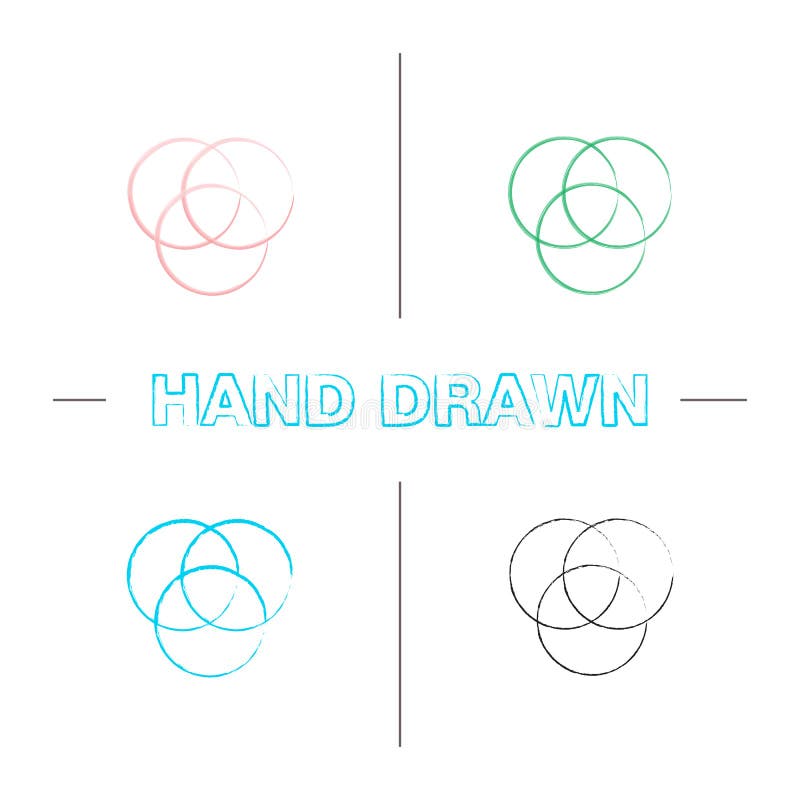 CMYK or RGB Color Circles Hand Drawn Icons Set Stock Vector ... CMYK or RGB Color Circles Hand Drawn Icons Set Stock Vector ...