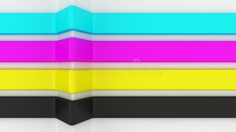 CMYK stripes stock illustration. Illustration of panel - 30523400