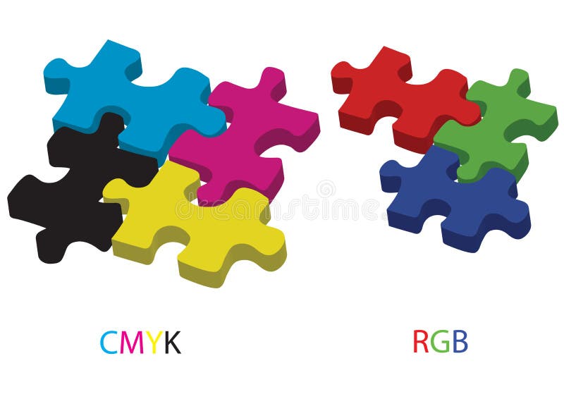 Cmyk und rgb - Vektor vektor abbildung. Illustration von kunst - 5472377