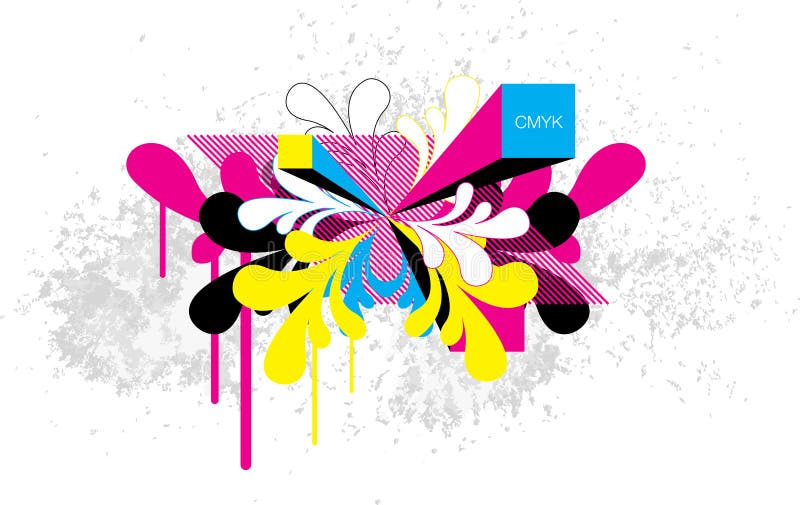 CMYK Vector stock vector. Illustration of dirt, print - 4482709