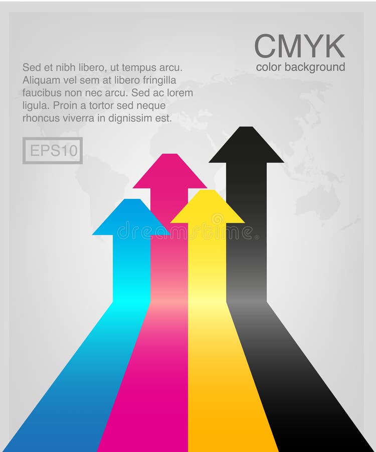 CMYK vector stock vector. Illustration of creative, drop - 41383345