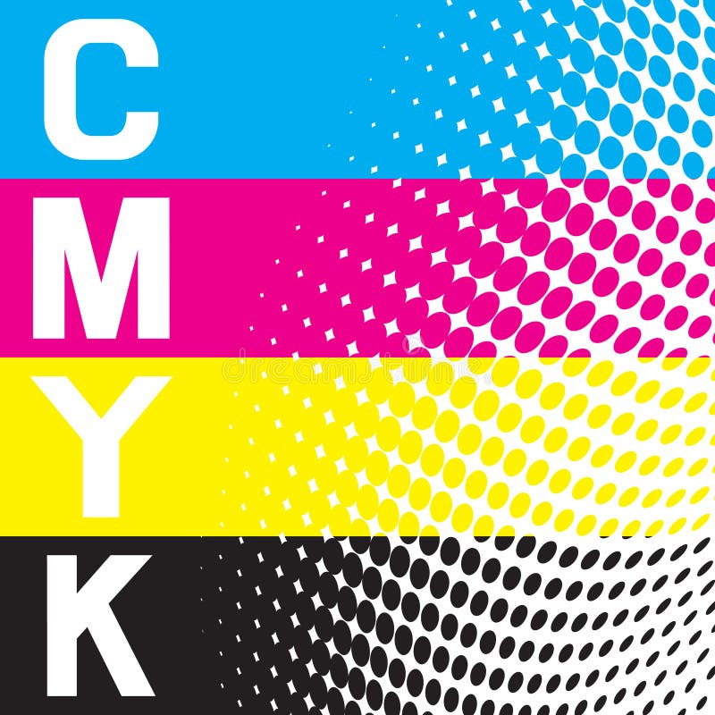CMYK Press Marks Printing Color Test Stock Vector - Illustration of ...