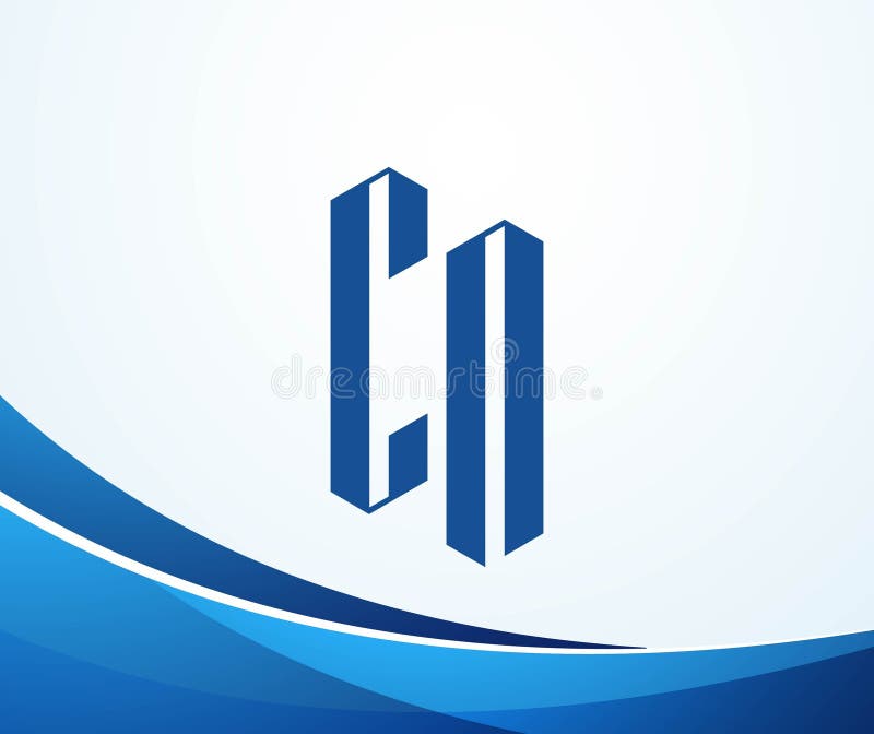 CN Alphabet Letter Logo Design Template Elements Stock Vector ...