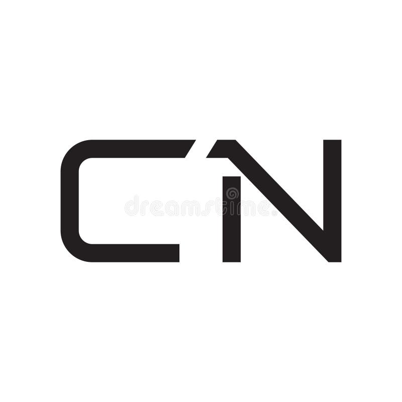 Cn Initial Letter Vector Logo Icon Stock Vector - Illustration of ...