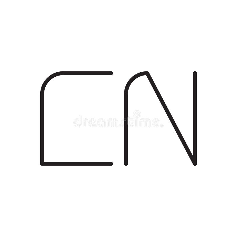 Cn Initial Letter Vector Logo Icon Stock Vector - Illustration of ...