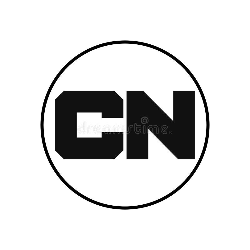CN Letter Logo Design with Simple Style Stock Vector - Illustration of ...
