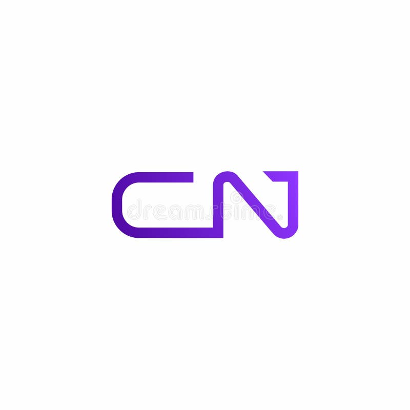 CN Logo Initial Simple and Clean Modern Design Stock Vector ...