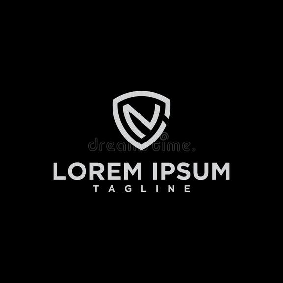 Cn or Nc Shield Logo Design Stock Vector - Illustration of letter ...