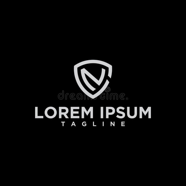 Cn or Nc Shield Logo Design Stock Vector - Illustration of letter ...