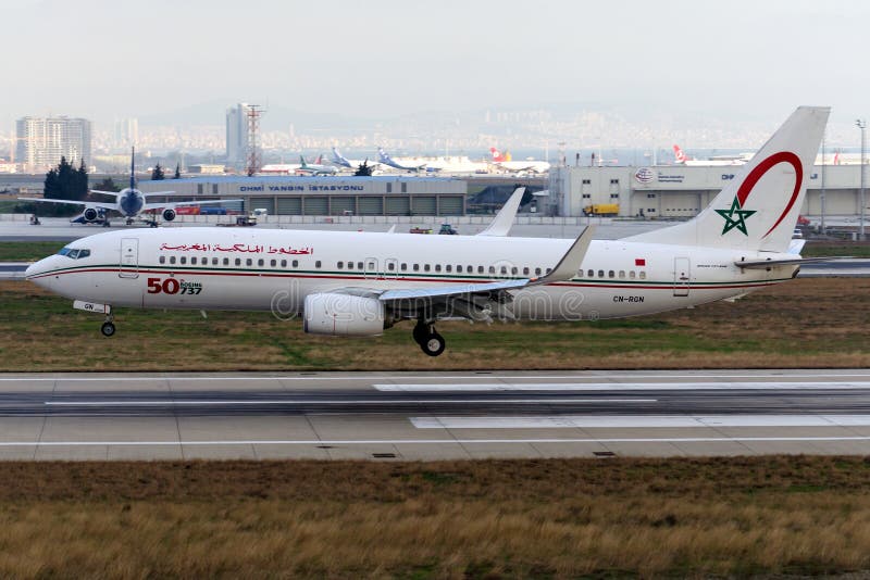 CN-RGN Royal Air Maroc, Boeing 737-8B6 Fotografía editorial - Imagen de ...