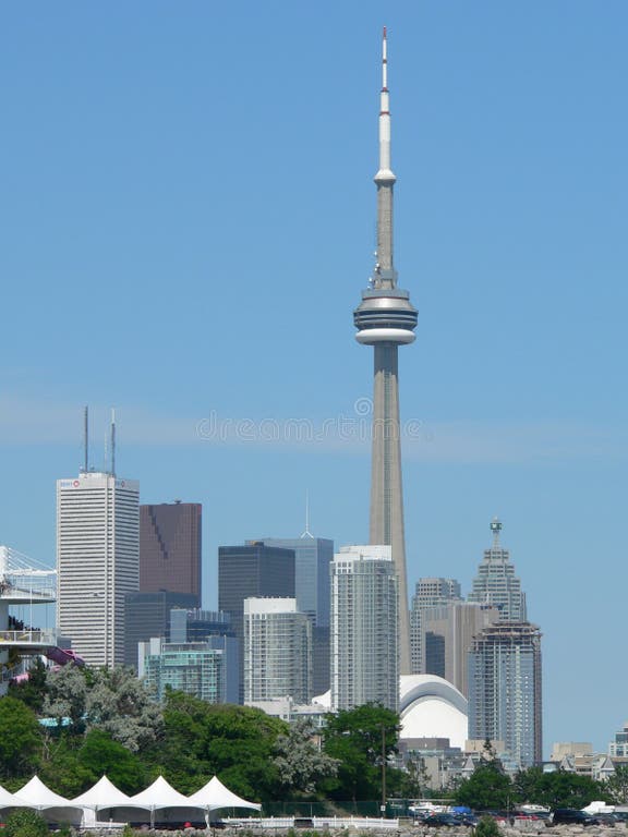 CN Tower and Buildings editorial photography. Image of city - 334782
