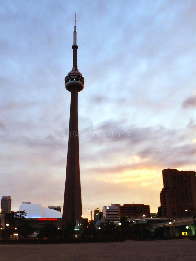 CN Tower Concrete Communications and Observation Tower Editorial Image ...