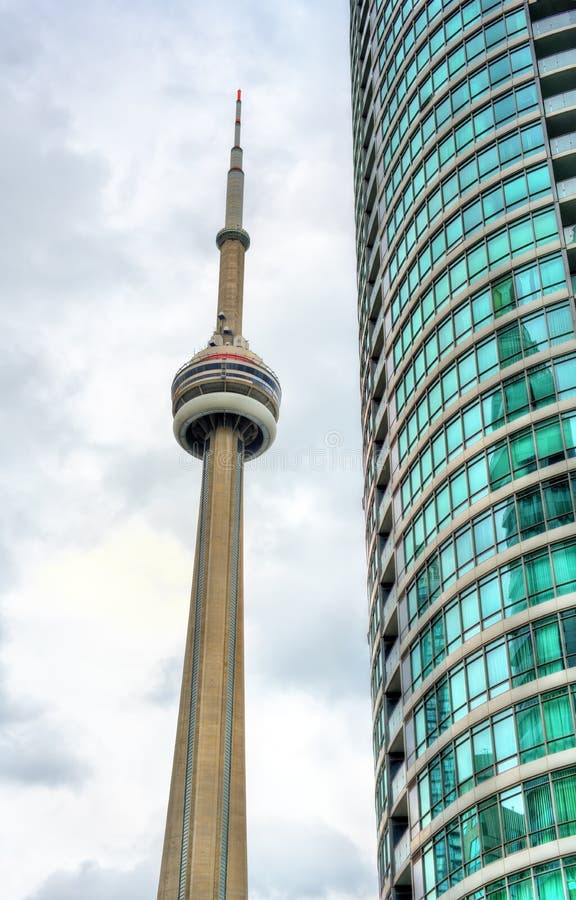 CN Tower in Downtown of Toronto, Canada Editorial Photo - Image of ...