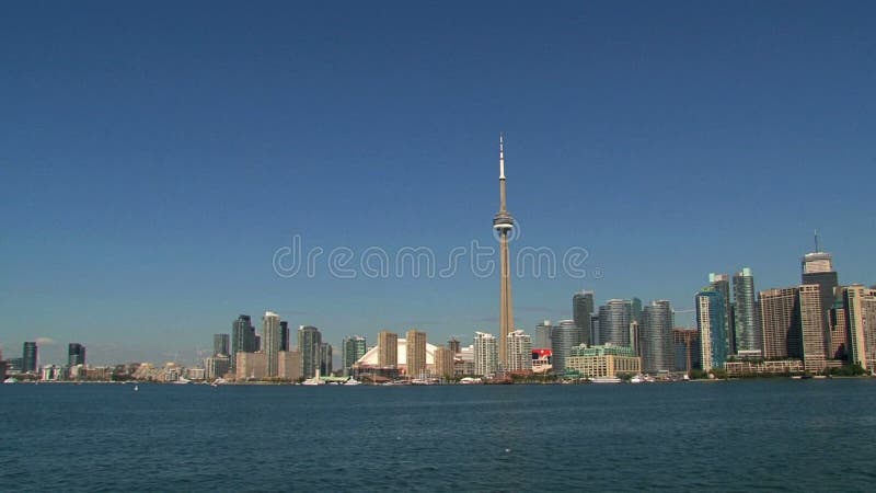 The Skyline of Toronto Canada with Its Iconic CN Tower Aerial View ...