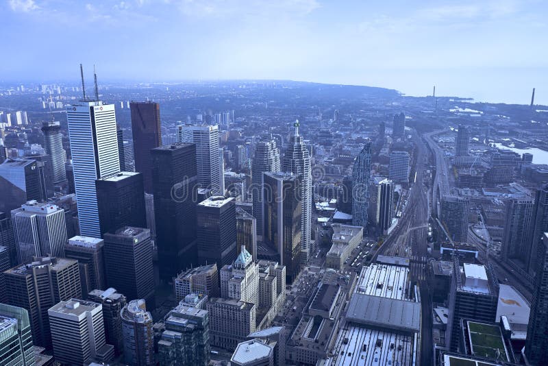 View from CN Tower . Toronto Editorial Photography - Image of tourism ...