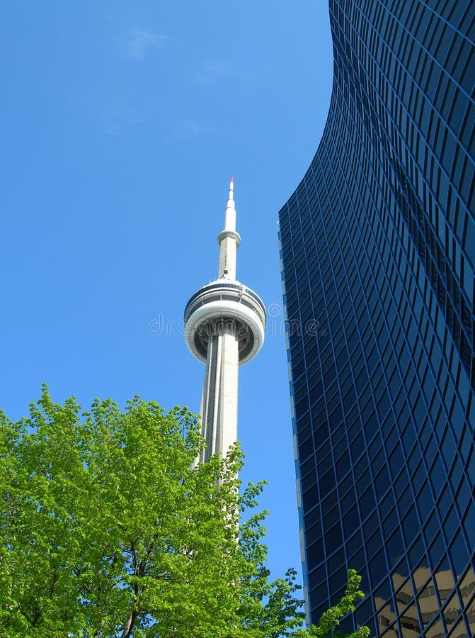 CN Tower Toronto Canada editorial photography. Image of observatory ...