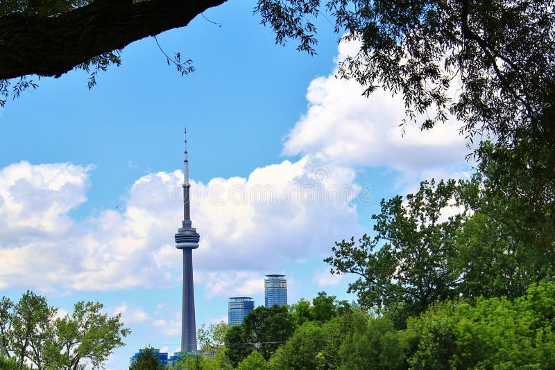 CN Tower ,Toronto , Canada editorial stock image. Image of landscape ...