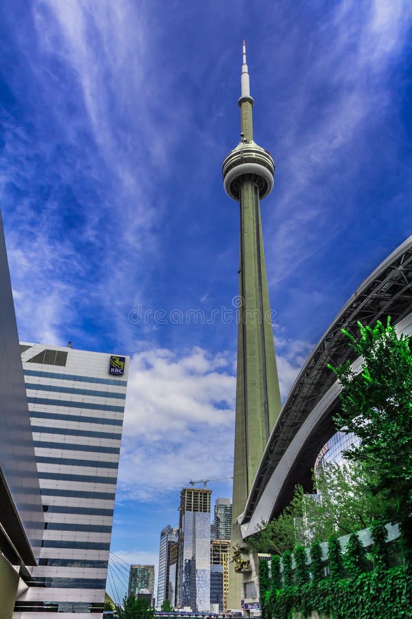 CN Tower Toronto Canada editorial photography. Image of observatory ...