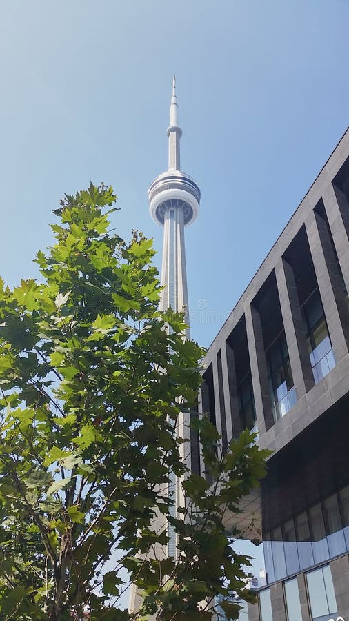 CN Tower Toronto. editorial image. Image of tourism, urban - 66132565