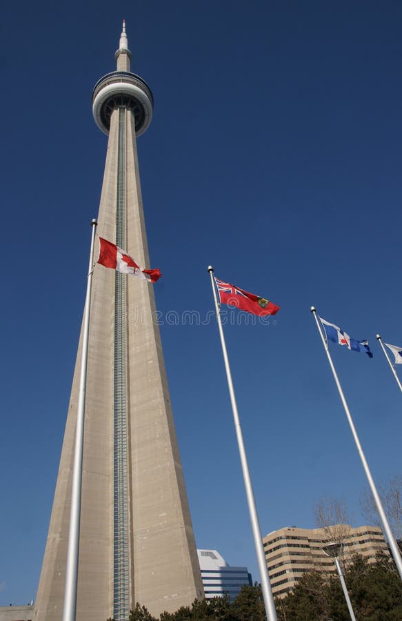 CN Tower in Toronto,Ontario Editorial Stock Photo - Image of rise ...