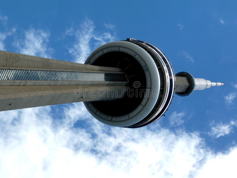 CN Tower Under Blue Sky editorial photography. Image of tall - 112963357