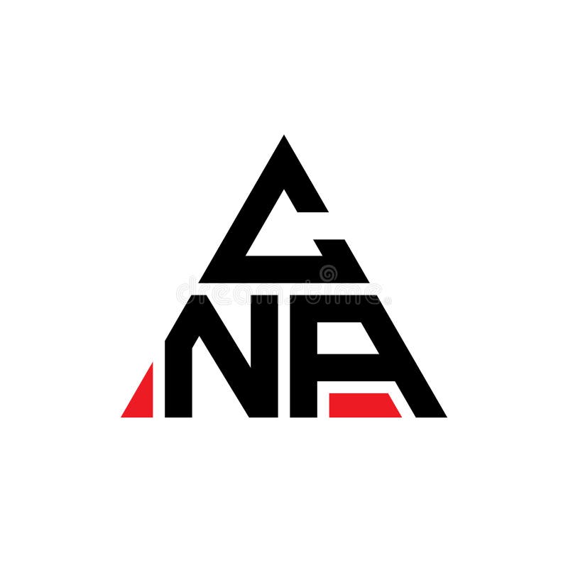 CNA Triangle Letter Logo Design with Triangle Shape. CNA Triangle Logo ...