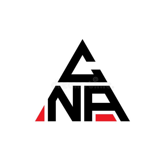CNA Triangle Letter Logo Design with Triangle Shape. CNA Triangle Logo ...