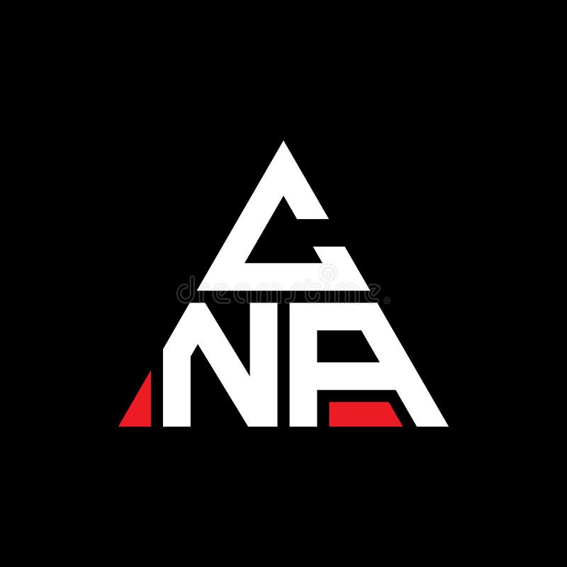 CNA Triangle Letter Logo Design with Triangle Shape. CNA Triangle Logo ...