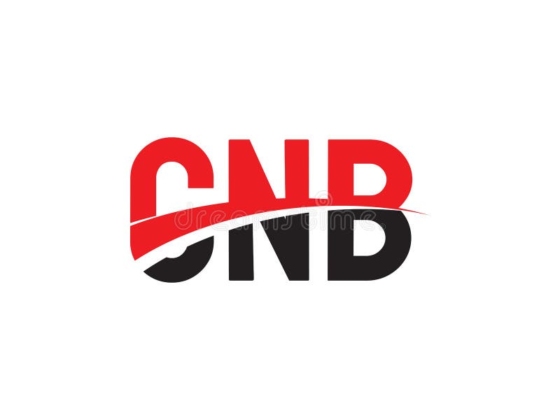 CNB Letter Initial Logo Design Vector Illustration Stock Vector ...