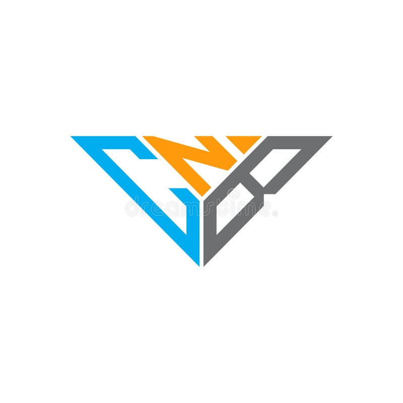 CNB Letter Logo Creative Design with Vector Graphic, Stock Vector ...