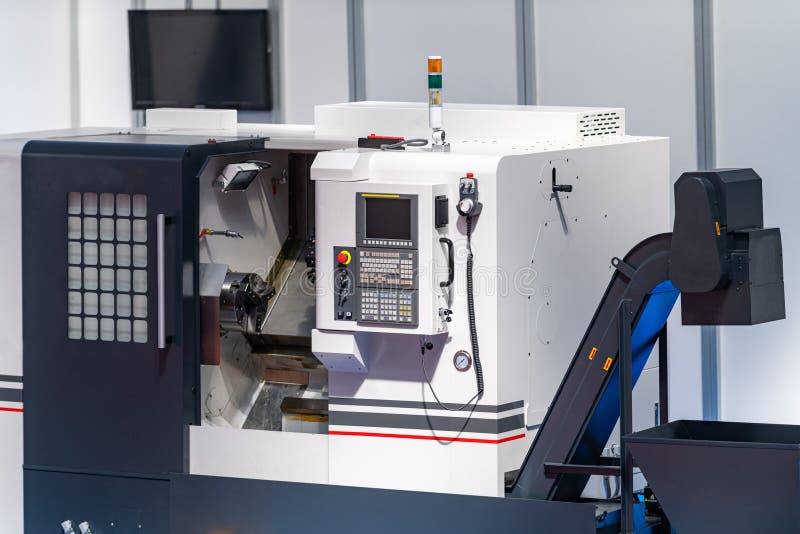 CNC Automated Manufacturing Machine Stock Image - Image of industry ...