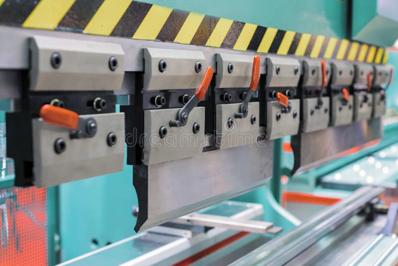 CNC bending machine. stock photo. Image of instrument - 126066268