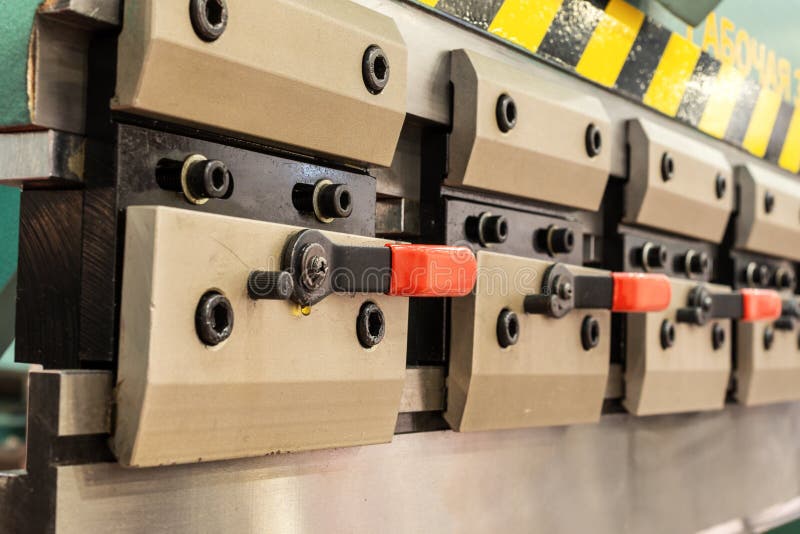 CNC bending machine. stock image. Image of industrial - 116692705