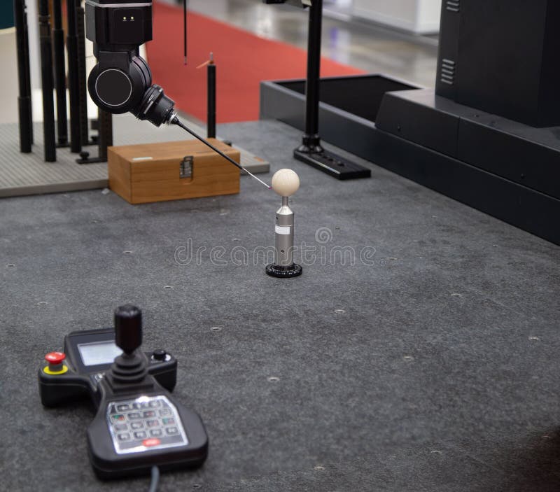 CMM inspecting workpiece stock image. Image of surface - 134605179