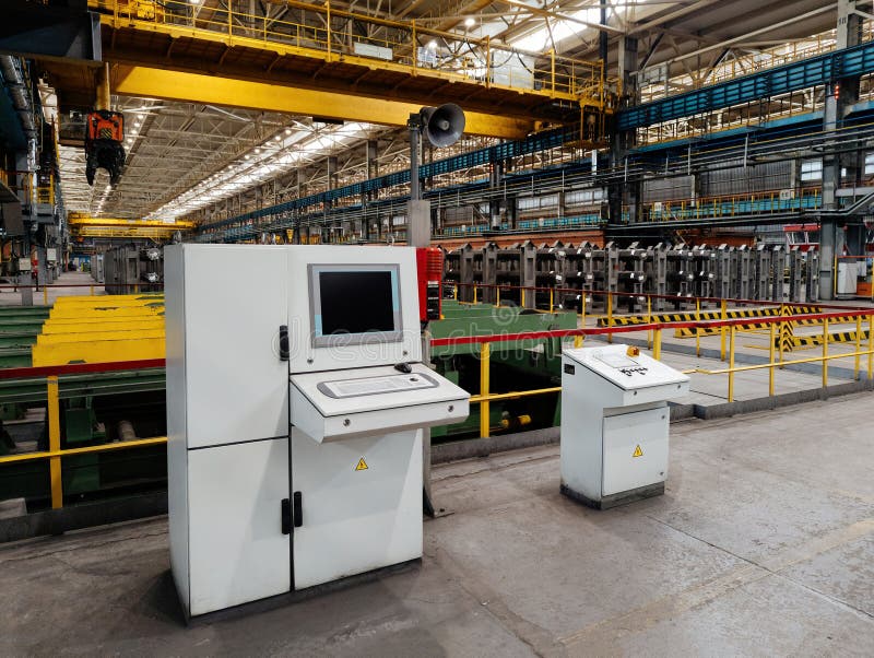 CNC Control Device in Rolled Metal Factory Editorial Image - Image of ...