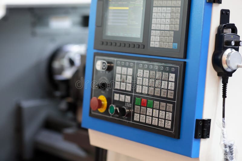 Control Panel of CNC Router Stock Image - Image of keypad, light: 85577213