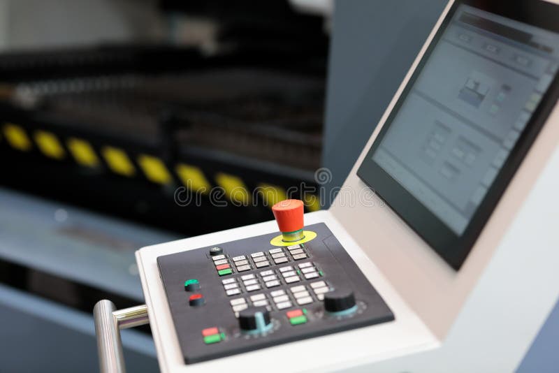 Laser Metal Cutting Machine Stock Image - Image of flames, industry ...