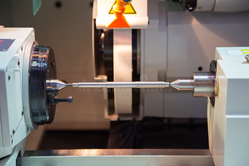 CNC Cylindrical Grinding Machine Stock Image - Image of industrial ...